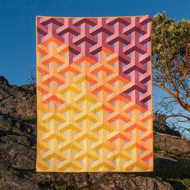 Mønster til 3D Patchwork tæppe